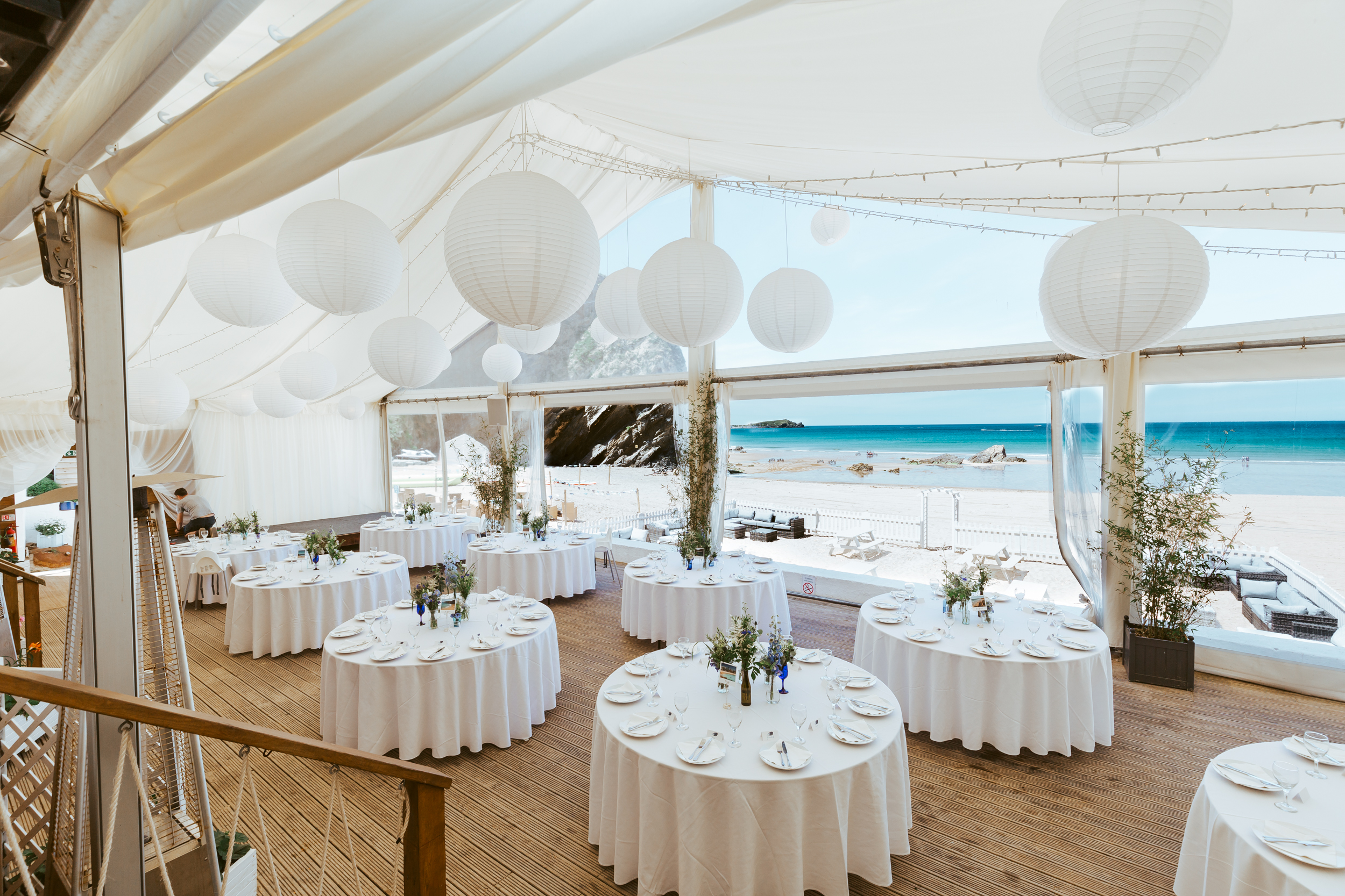 Lusty Glaze beach wedding- Newquay Cornwall.