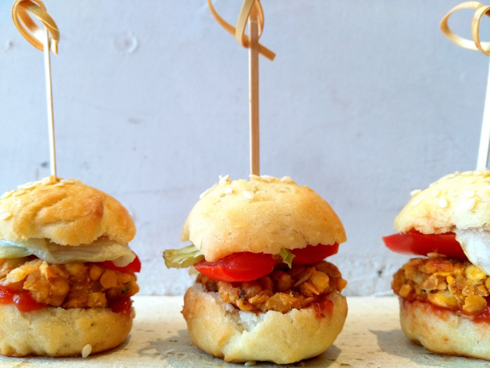 Mini-burgers vegan