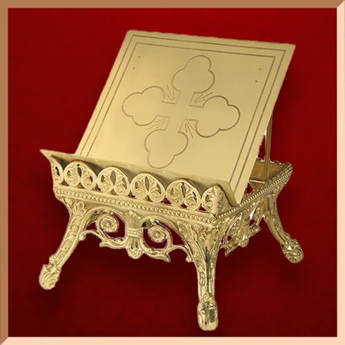 Adjustable Brass Altar Missal Stand | Via Providence