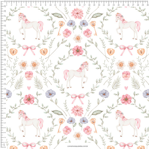Tecido Mundo Encantado - CAA256 | Com Amor Aquarelas