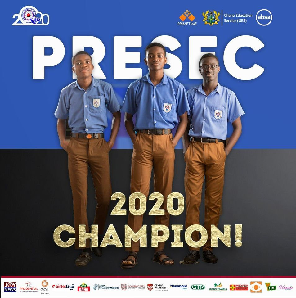 PRESEC LEGON Are The 2020 NSMQ Champions