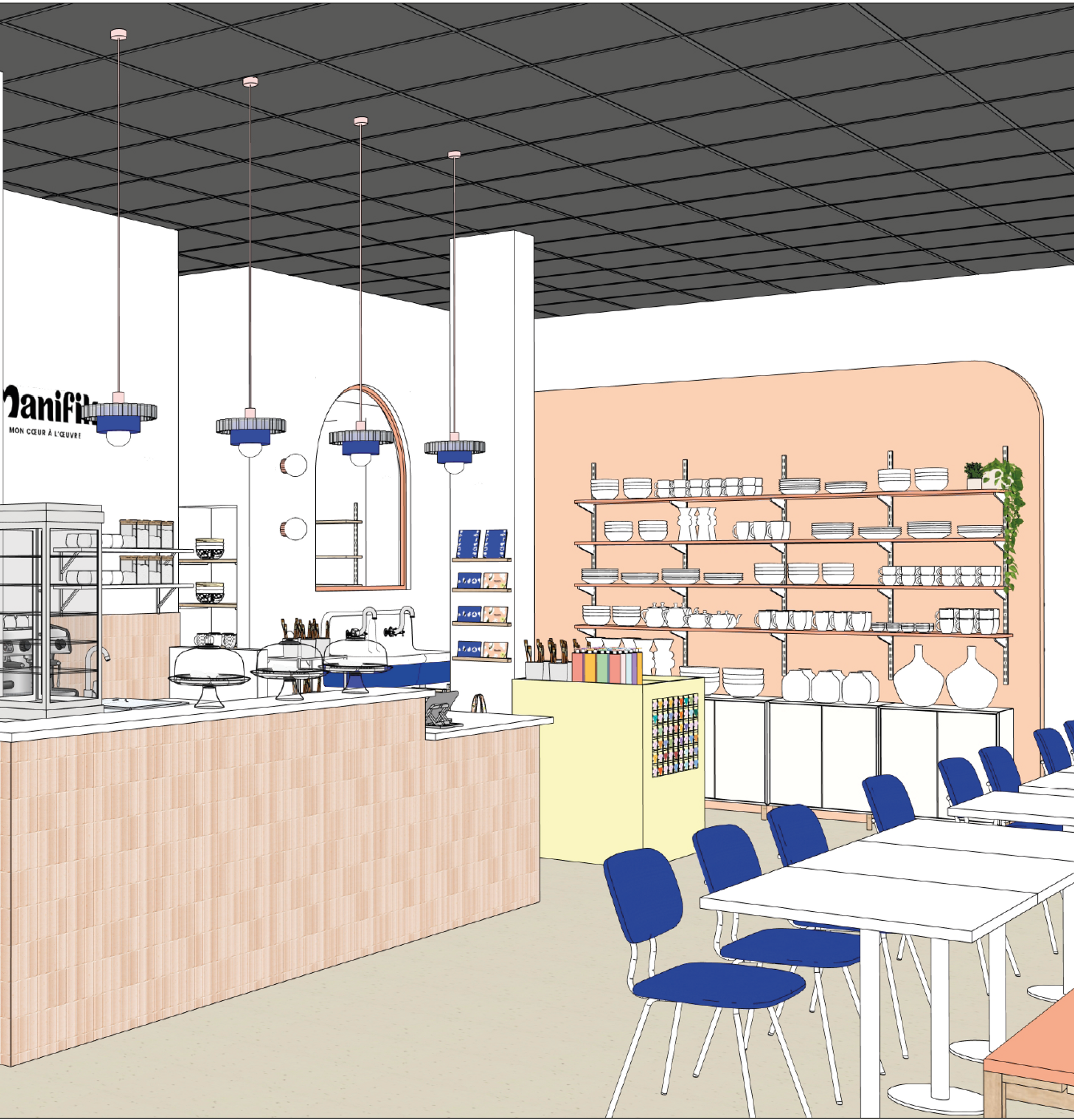 Manifik Céramic Café : plus de 110 m² de bien-être créatif en plein ...