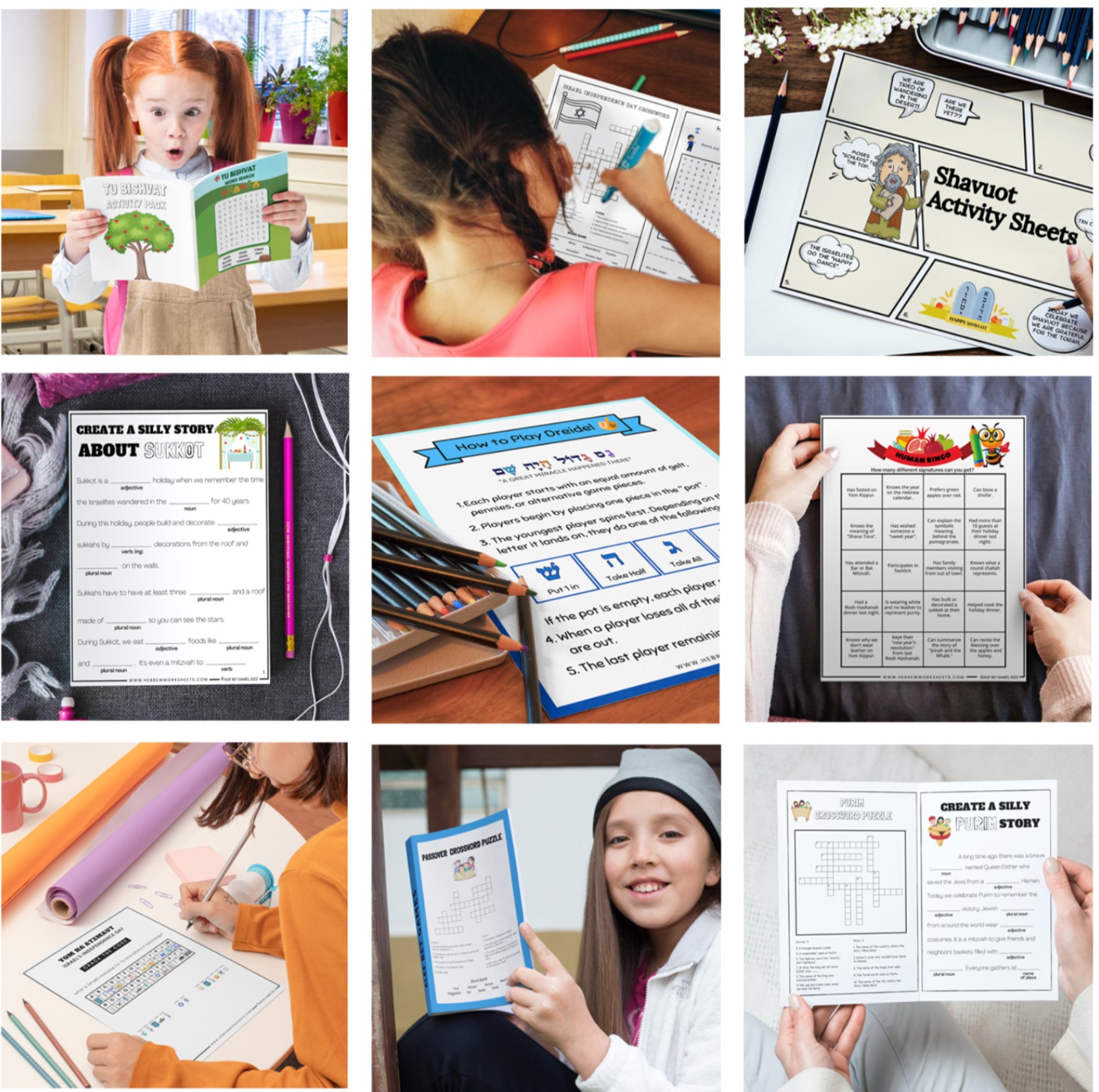 Easy-to-use, fun, and educational activities for Purim! BlogIAlef Bet Games