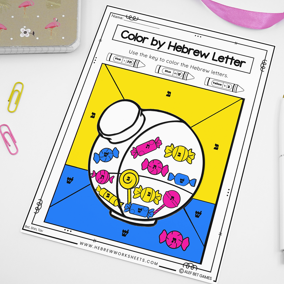 hebrew letter coloring pages