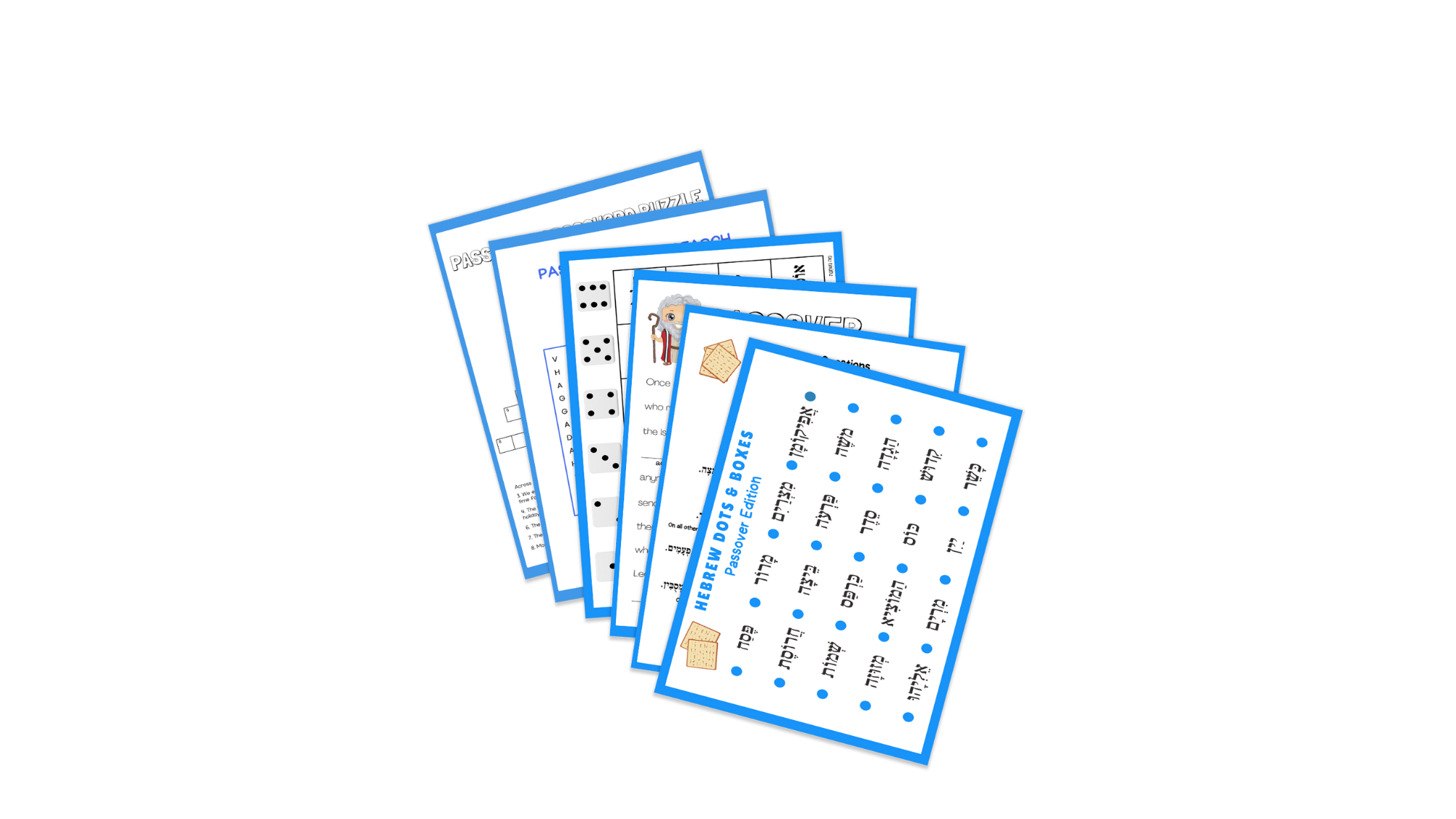 Passover Bundle | Jewish Ed Printables I Alef Bet Games