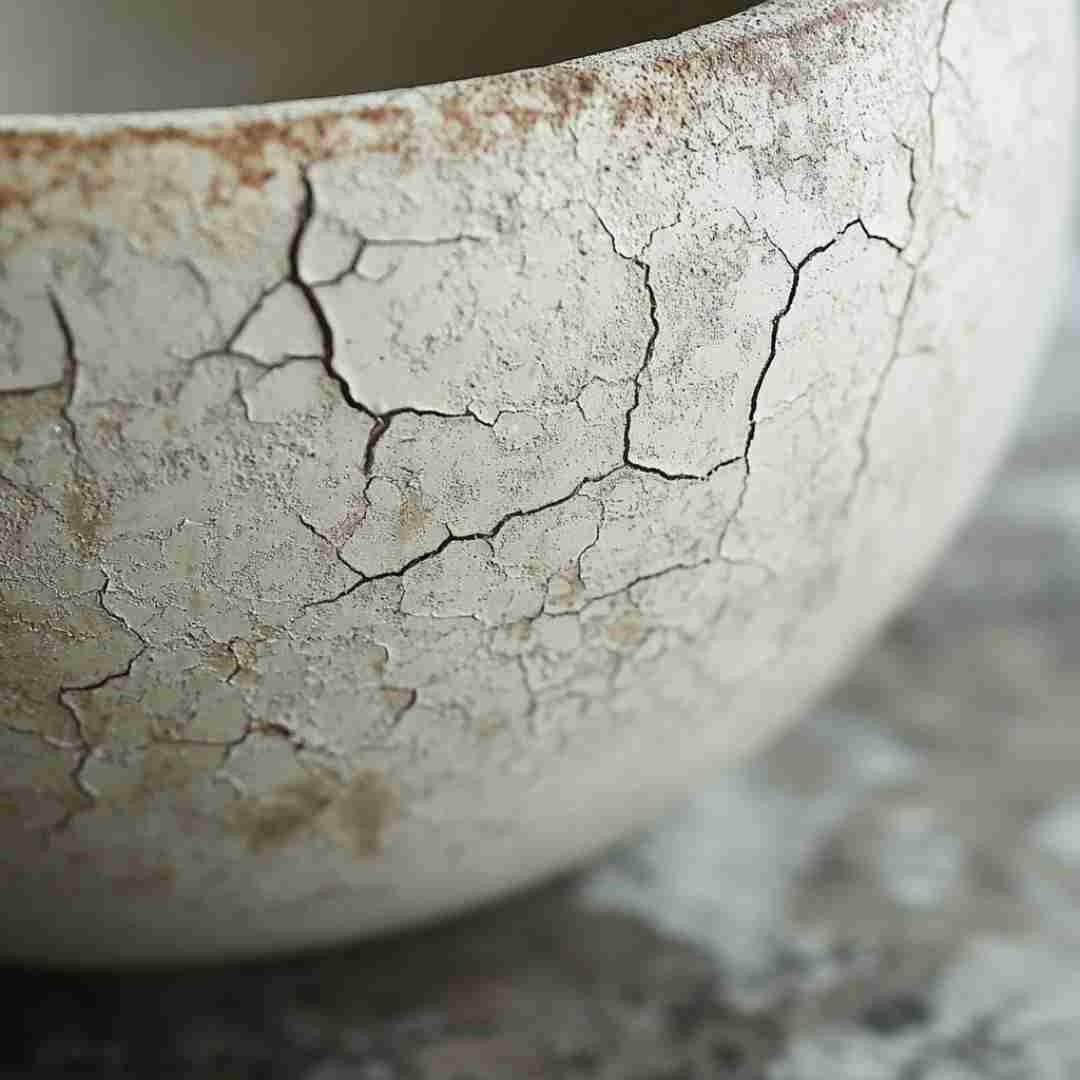 Concrete Texture Techniques to Mimic Vintage Pottery