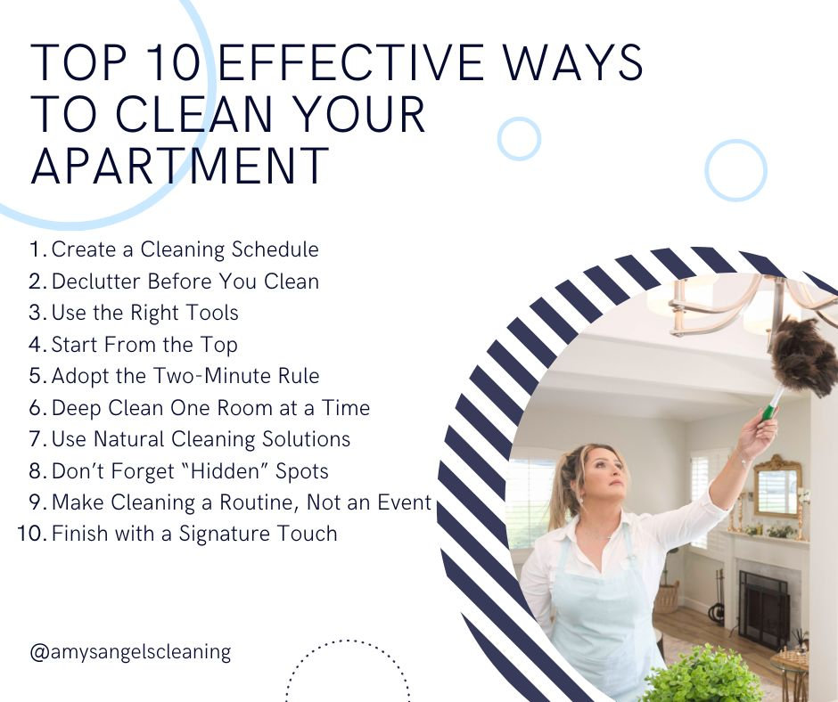 Top 10 Apartment Cleaning Tips | Amy's Angels Cleaning™ Blog Post