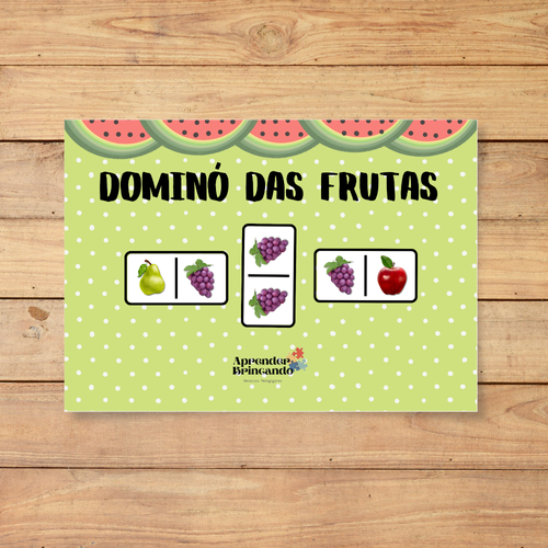 Dominó das Frutas | Aprender Brincando