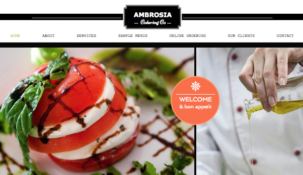 Catering Chef Website Templates Restaurants Food Wix