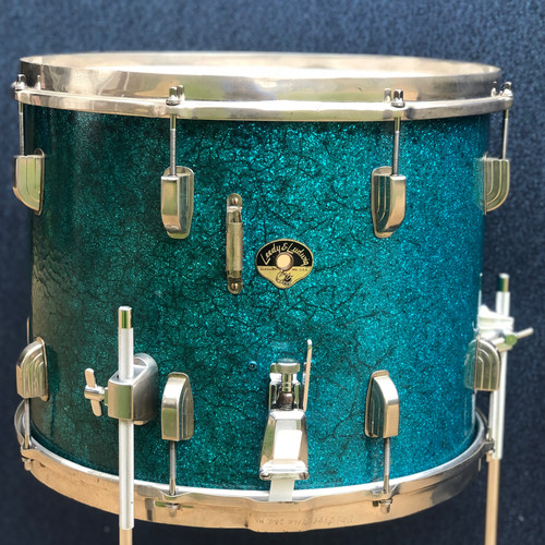 Leedy & Ludwig Vintage Snare w/ Floor tom legs Remo Clear Emperor Tom ...