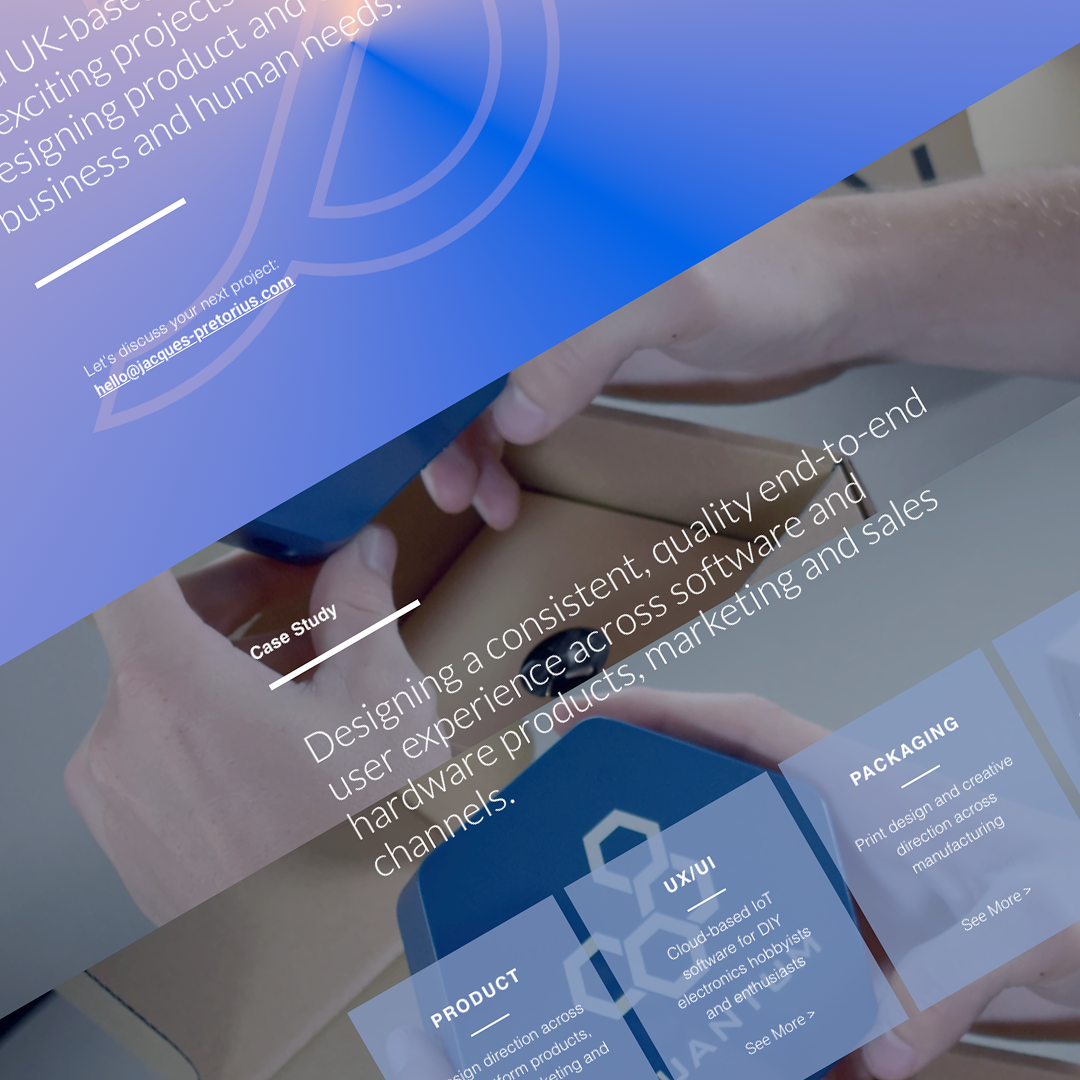 Experience designer UK | Jacques Pretorius Design