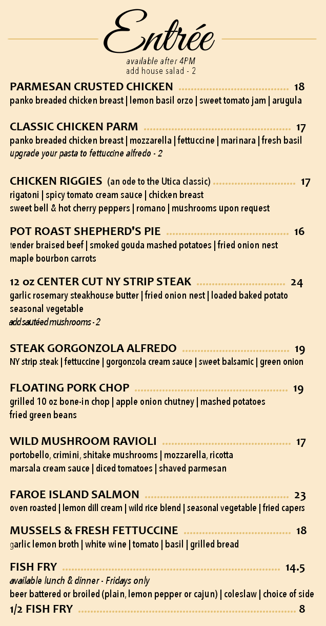 Dinner Menu | 773north