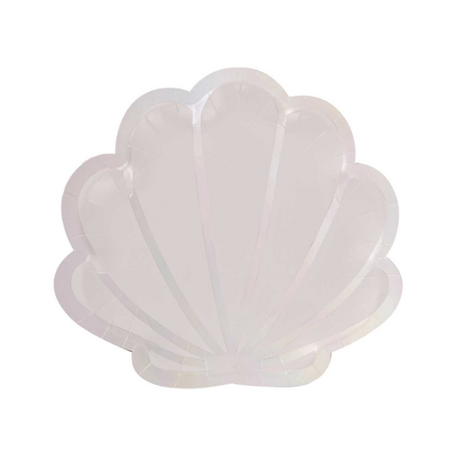 Mermaid Shell Shaped Paper Plates | Hooray Today Website