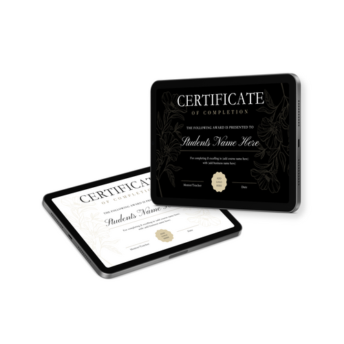 Course Certificate Templates | DC by Dayana LLC