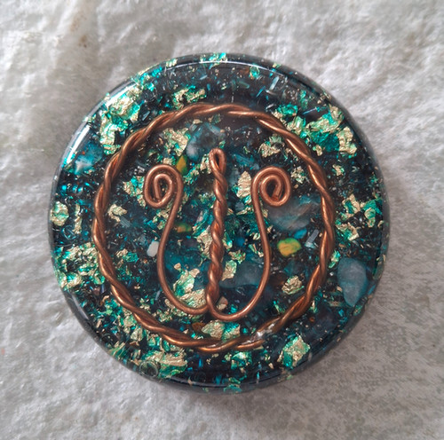 orgone disk with Chassel & TR | Alexanders Orgones