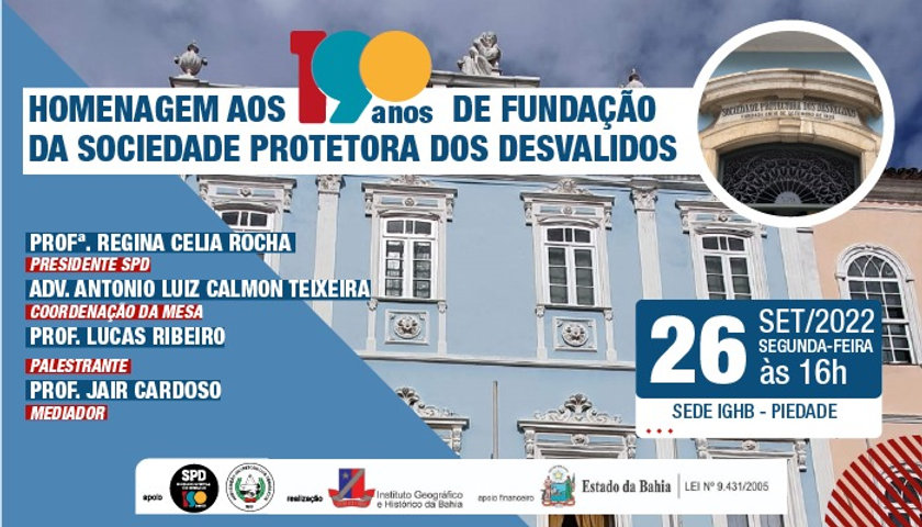 IGHB presta homenagem aos 190 anos da Sociedade Protetora dos ...