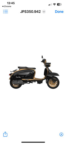 2025 JPS 125 in Black/Gold: Deposit | Smartspeed66