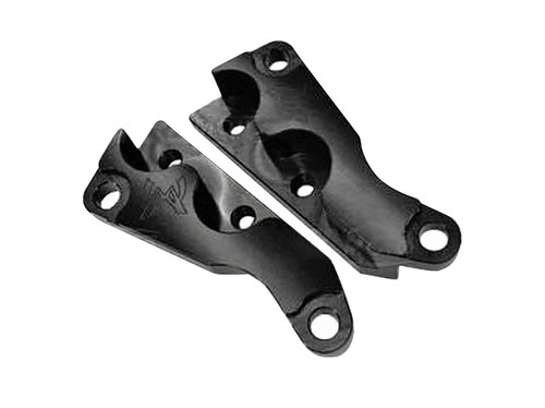 Billet Rz350 Conversion brake caliper brackets - ANODIZE BLACK | Wicked ATV