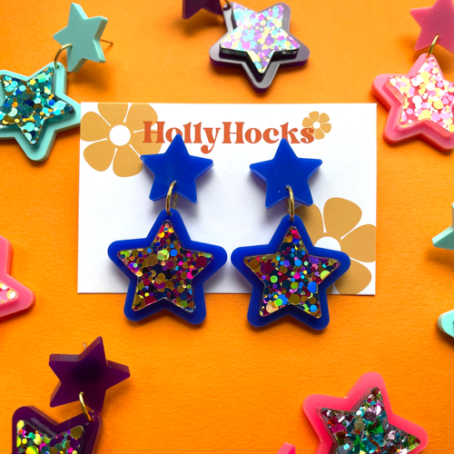 Double Layered Stars | HollyHocks Jewellery