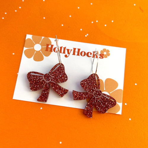 Bow Hoops | HollyHocks Jewellery