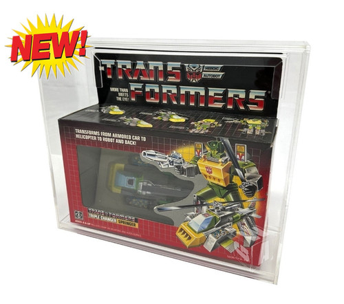 Hasbro Transformers G1 Triplechanger MIB Acrylic Display Case | GW Acrylic