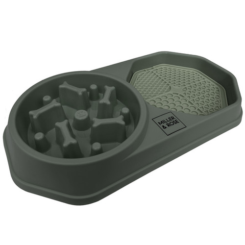 4-in-1 Sage Green Slow Feeder | Miller & Rose