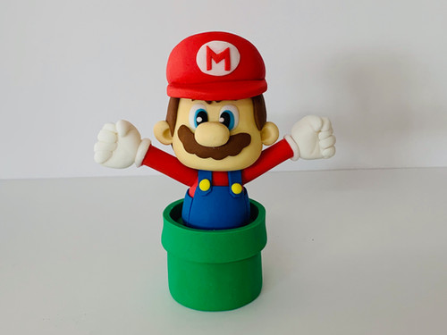 Fondant Super Mario Bros Cake Topper Decoration | Giggle Moon