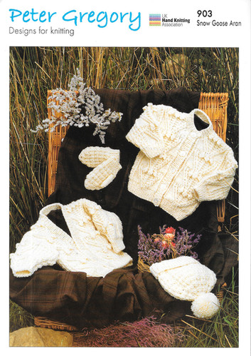 PG903 Peter Gregory Baby Aran Knitting Pattern | Allsorts Wool App