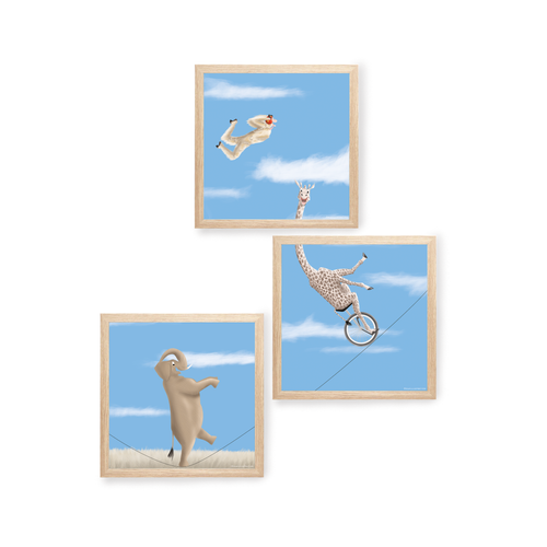 Triptyque - Mais quel cirque! | Ola Illustration