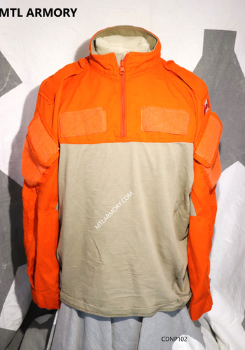 RARE CANADIAN FORCES ORANGE SARTECH SEARCH & RESCUE COMBAT SWEATER SIZE ...