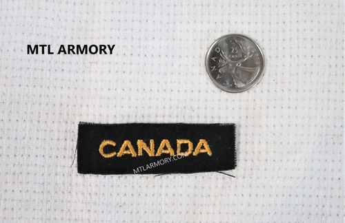 CANADIAN FORCES BLACK CANADA SHOULDER TAB PATCH | MTL ARMORY