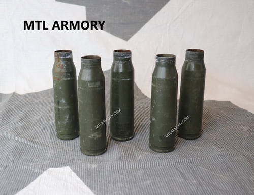 10 PCS CANADIAN FORCES 25 MM SHELLS | MTL ARMORY