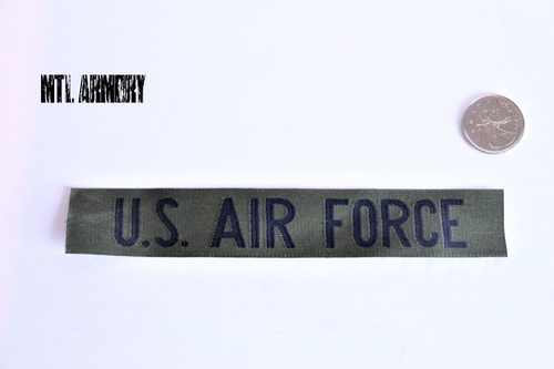 USAF OD U.S. AIR FORCE SEW ON TAB PATCH | MTL ARMORY