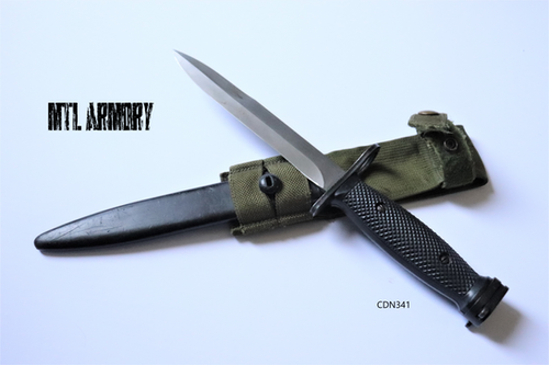 CANADIAN FORCES C7 BAYONET WITH SHEATH AND CARRIER | MTL ARMORY