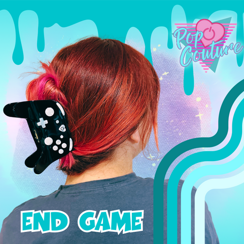 Black Controller Hair Clip | Comic Controllers