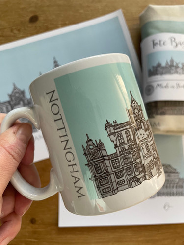 Nottingham Skyline Mug | theyorkshireprint