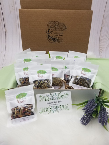 Artisanal Tea Sampler Box - 15 Loose Leaf Varieties | Herbal and Fruit ...