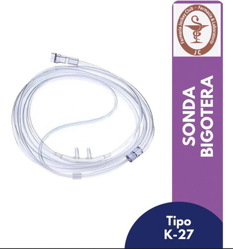 Bigotera Canula Sonda Oxigenación Oxígeno Nasal K-27 | Farmacia Jockey Club