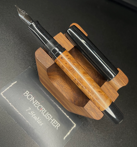 "Thuya Burl" wood Velma Fountain Pen | Bonecrusher 7 Studios