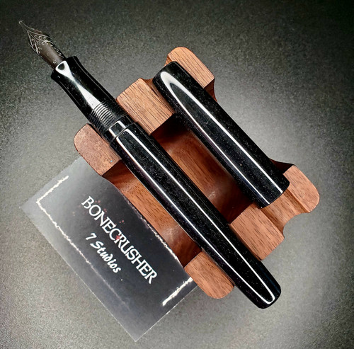 "Diamond Cast - Black" Velma Fountain Pen | Bonecrusher 7 Studios