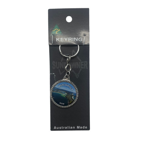 Merimbula Aerial Photo Key Ring | VisitMerimbula