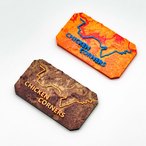 Chicken Corners Trail Magnet | 3dadventure