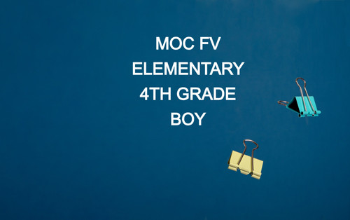 MOC FV Elem 4th Grade-Boy | Craftcentral