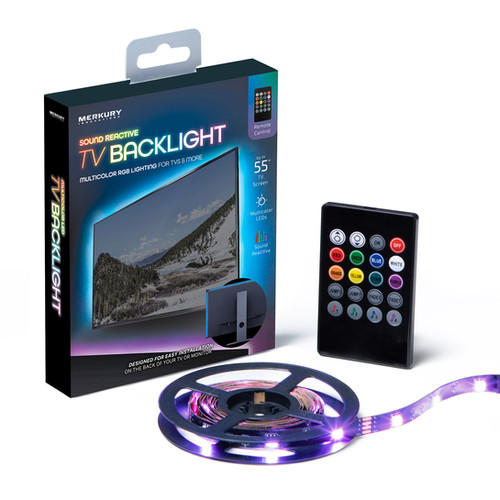 Merkury Innovations Sound Reactive TV Backlight RGB LightinG | Xtechshop.tt