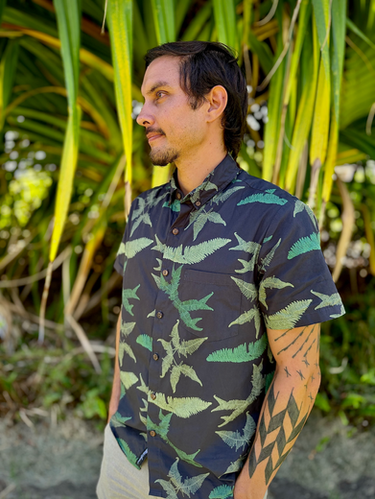 "Uluhe Three Ways" Uluhe Cotton Aloha Shirt (FREE SHIPPING) | Protect ...
