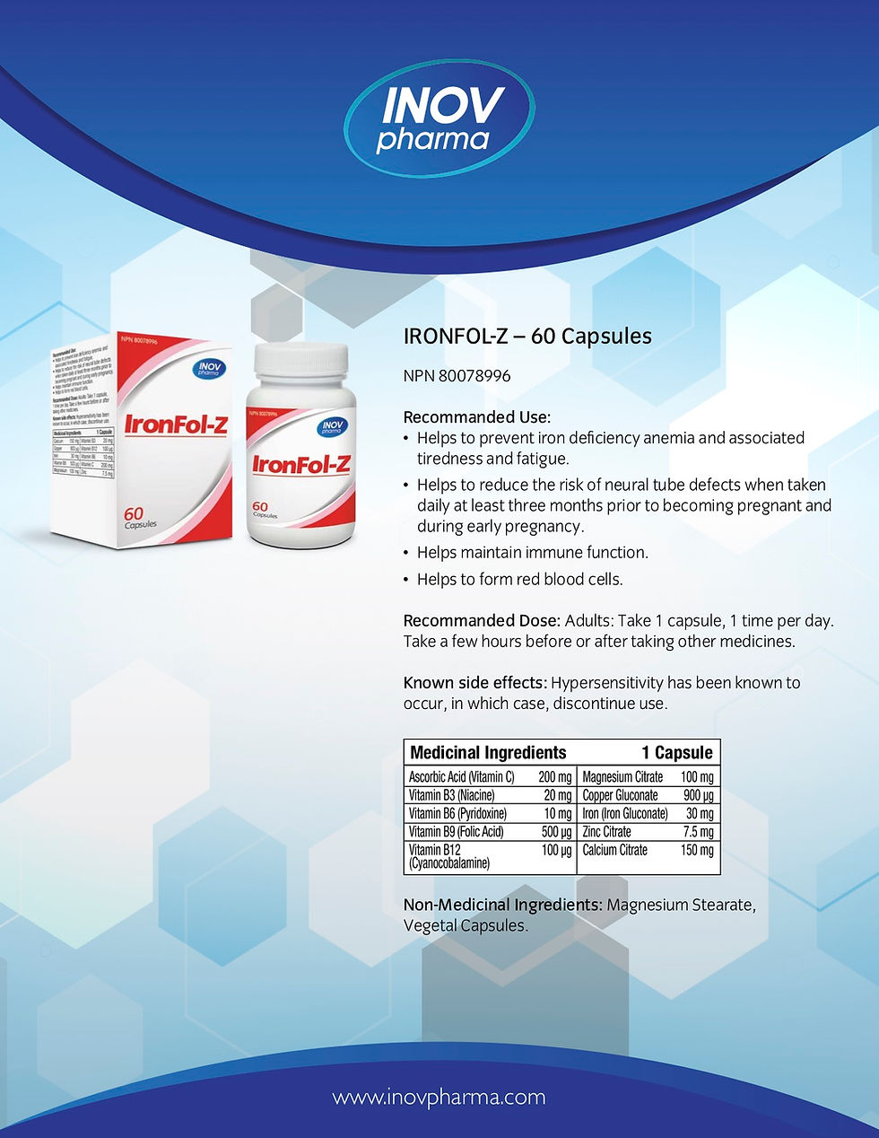 IronFol-Z | INOV Pharma