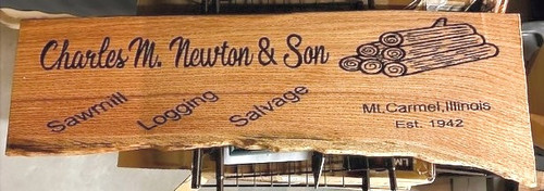 Sample Live Edge Wood Signs | PS Creations ICT