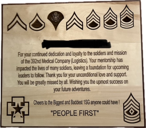 Military Sign or Plaque | PS Creations ICTCustom sign for your military ...