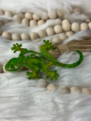 Small Gecko 3D Print | PS Creations ICT3D Print painted with alcohol inks