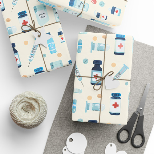 Med Collage 3 Wrapping Paper | AFLN
